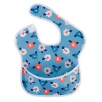 China 100% Polyester Waterproof Infant Bibs Coating Feeding Cloth Bibs Washable for sale