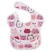 China 100% Polyester Waterproof Infant Bibs Coating Feeding Cloth Bibs Washable for sale