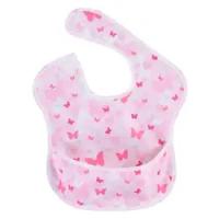 China 100% Polyester Waterproof Infant Bibs Coating Feeding Cloth Bibs Washable for sale