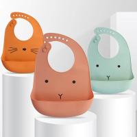 China Waterproof Infant Feeding Bib Silicona Bandana BPA Free Gourd Shaped for sale