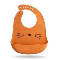 China Waterproof Infant Feeding Bib Silicona Bandana BPA Free Gourd Shaped for sale