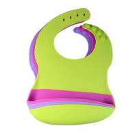 China Three Dimensional 	Waterproof Infant Bibs Children Dinner Pocket Silicone Washable for sale