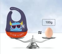 China Disposable Food Catcher Bib Waterproof Eating Bibs Soft Silicone Pockets For Infants for sale