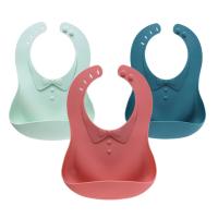 China Easily Clean Waterproof Infant Bibs Custom Silicone Bandana Bibs for sale