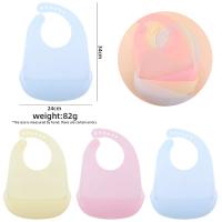 China BPA Free Waterproof Silicone Baby Bib With with Food Catcher Baby Silicone Bibs Wholesale Feeding Supplies for sale