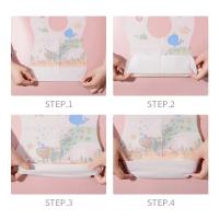 China Fancy Infant Drool Bibs Eating Travel Nonwoven Printed Waterproof Disposable for sale