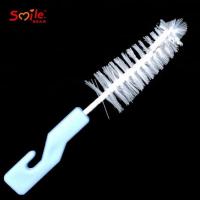 China Portable Infant Bottle Brush Baby Bottle Nipple Brush With Sponge for sale