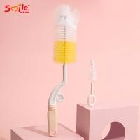 China Nylon Infant Bottle Brush Cup Cleaning Tool 360 Degrees Nipple Cleaner for sale