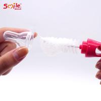 China Multifunction Infant Bottle Brush 2 In 1 360 Degree Cleaning Glass Feeding Bottle Brush for sale
