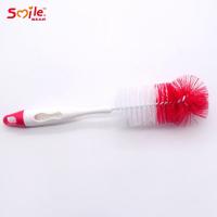 China Multifunction Infant Bottle Brush 2 In 1 360 Degree Cleaning Glass Feeding Bottle Brush for sale