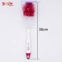 China Multifunction Infant Bottle Brush 2 In 1 360 Degree Cleaning Glass Feeding Bottle Brush for sale