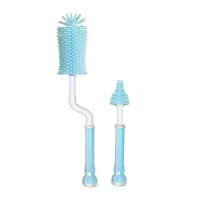 China 360 Degree Infant Bottle Brush Rotating Silicone Baby Bottle Nipple Brush for sale