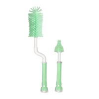 China 360 Degree Infant Bottle Brush Rotating Silicone Baby Bottle Nipple Brush for sale