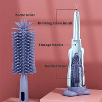 China 360 Infant Bottle Brush Electric Baby Bottle Cleaner Straw Nipple Brush for sale