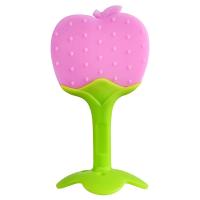 China Wholesale silicone baby teether fruit shape chews  gutta-percha with box three-dimensional teething gel for sale