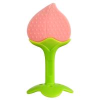 China Wholesale silicone baby teether fruit shape chews  gutta-percha with box three-dimensional teething gel for sale