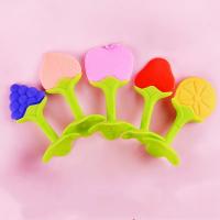 China Wholesale silicone baby teether fruit shape chews  gutta-percha with box three-dimensional teething gel for sale