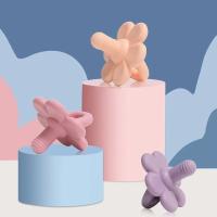 China Baby Products Food Grade Silicone Material Baby Chew Toy Flower-shaped Baby Nipple for sale