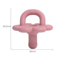China Baby Products Food Grade Silicone Material Baby Chew Toy Flower-shaped Baby Nipple for sale