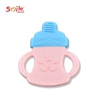 China Silicon Teething Mitten Toy Animal Custom Silicone Chewable Toys Cute Silicone Baby Soothing Teether for sale