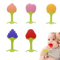 China Custom Logo Natural Beech Wood Teether Toys Ring Baby Teether Teething for sale