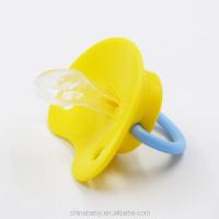 China Hot sale baby products wholesale price plastic baby nipple type pacifier with ring for sale