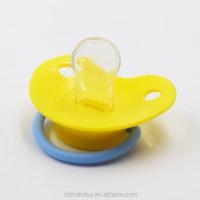 China Hot sale baby products wholesale price plastic baby nipple type pacifier with ring for sale