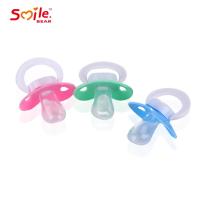 China Chewing Silicone Infant Pacifier Baby Soother Colorful Baby Pacifier Clips for sale