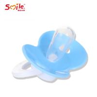 China Chewing Silicone Infant Pacifier Baby Soother Colorful Baby Pacifier Clips for sale