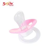 China Chewing Silicone Infant Pacifier Baby Soother Colorful Baby Pacifier Clips for sale