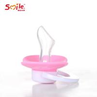China Chewing Silicone Infant Pacifier Baby Soother Colorful Baby Pacifier Clips for sale