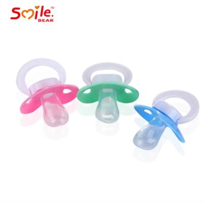 China BPA Free Silicone Infant Pacifier Natural Rubber Sublimation Arc Type for sale