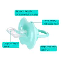 China Safe Silicone Infant Pacifier Custom Baby Silicone Nipple Eco Friendly for sale