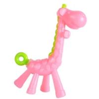 China Can Be  Customized  Cute Animal Shape Silicone Giraffe Teether Toy New for sale