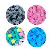 China 15 colours Factory wholesale food grade silicone baby molars five-pointed star 15mm pendant teether  fashion beads for sale