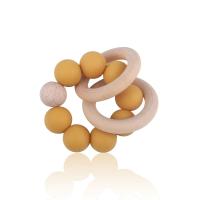 China Wholesale Custom New Design Bpa-free Silicone Toy Teether Baby Teether Beaded Bracelet Baby Teether for sale