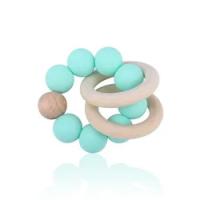 China Wholesale Custom New Design Bpa-free Silicone Toy Teether Baby Teether Beaded Bracelet Baby Teether for sale
