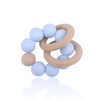 China Wholesale Custom New Design Bpa-free Silicone Toy Teether Baby Teether Beaded Bracelet Baby Teether for sale