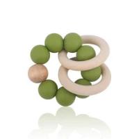 China Wholesale Custom New Design Bpa-free Silicone Toy Teether Baby Teether Beaded Bracelet Baby Teether for sale