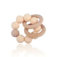 China Wholesale Custom New Design Bpa-free Silicone Toy Teether Baby Teether Beaded Bracelet Baby Teether for sale