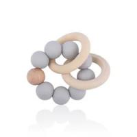 China Wholesale Custom New Design Bpa-free Silicone Toy Teether Baby Teether Beaded Bracelet Baby Teether for sale