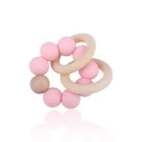 China Wholesale Custom New Design Bpa-free Silicone Toy Teether Baby Teether Beaded Bracelet Baby Teether for sale