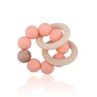 China Wholesale Custom New Design Bpa-free Silicone Toy Teether Baby Teether Beaded Bracelet Baby Teether for sale