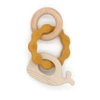 China BPA Free Baby Chewing Animal Shape Teething Toys Silicone And Wood Teether for sale