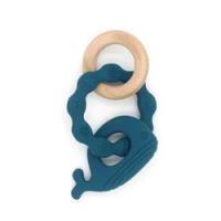 China BPA Free Baby Chewing Animal Shape Teething Toys Silicone And Wood Teether for sale