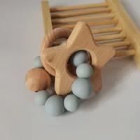 China Infants And Toddlers Teether Chewing Multi Color  Food Grade Nontoxic Bpa Free Silicone Baby Teether Toys for sale