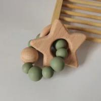 China Infants And Toddlers Teether Chewing Multi Color  Food Grade Nontoxic Bpa Free Silicone Baby Teether Toys for sale
