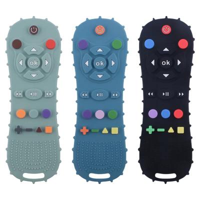 China Baby Teether Toys TV Remote Control Shape Silicone Toddler Teething Toys for sale