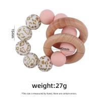 China BPA Free Silicone Beach Ring Baby Toy Teether Wholesale Wooden Baby Silicone Teethers for sale