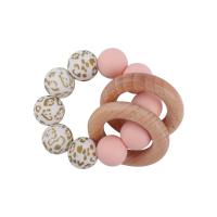 China BPA Free Silicone Beach Ring Baby Toy Teether Wholesale Wooden Baby Silicone Teethers for sale